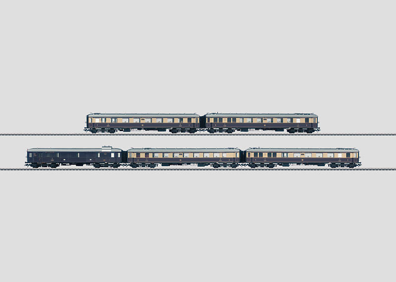 Märklin 41928 - Set Rjituigen - "Rheingold" - DRG - met Verlichting ...